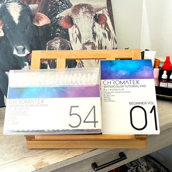 chromatek | Art | Chromatek Watercolor Brush Pens Tutorial Pad | Poshmark